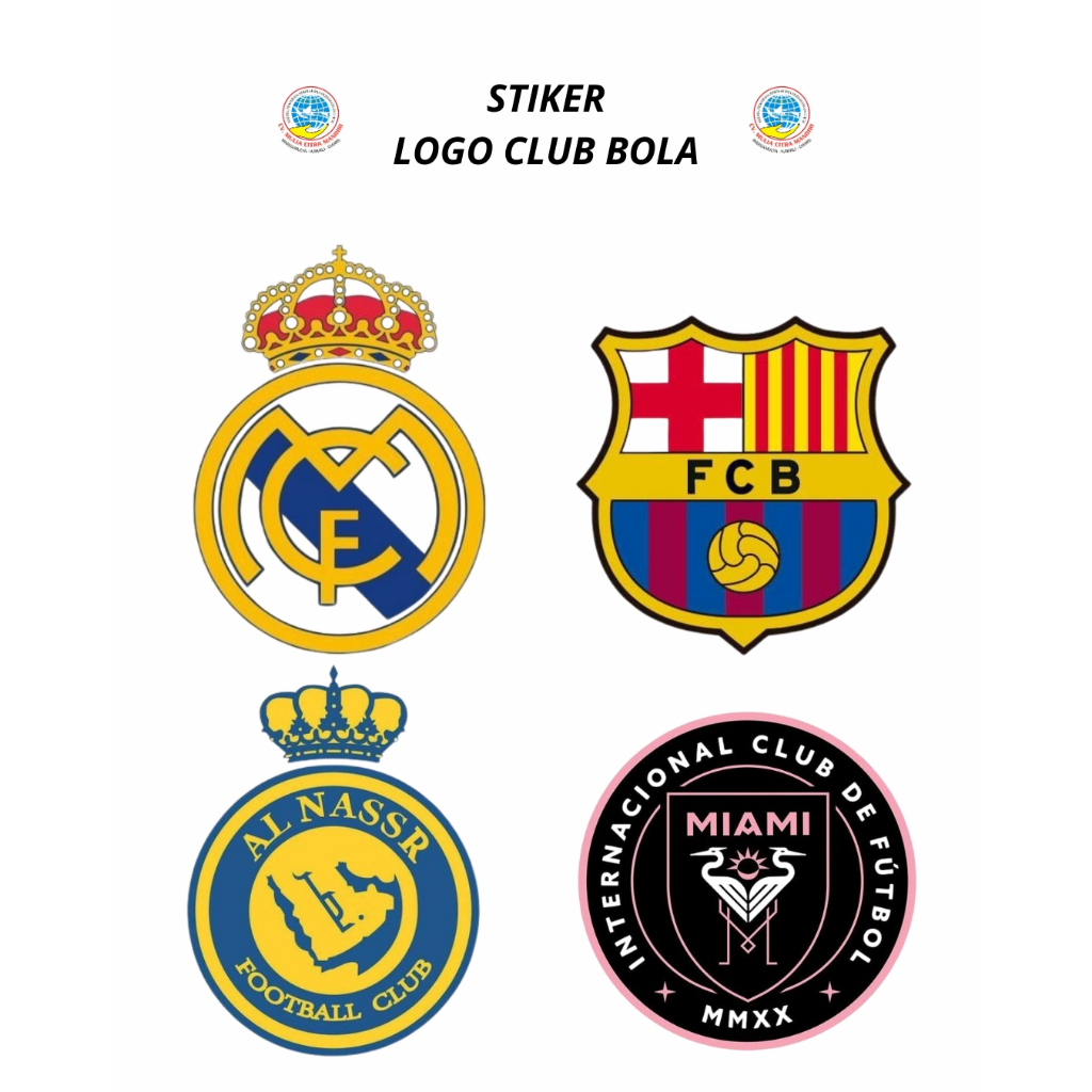 Jual CETAK STIKER LOGO CLUB SEPAK BOLA / FOOTBALL | Shopee Indonesia
