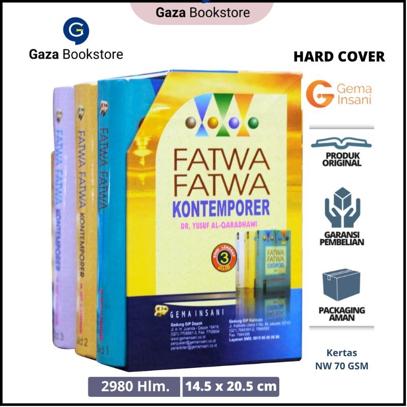 Jual Set Fatwa-fatwa Kontemporer - Dr. Yusuf Al-Qaradhawi - isi 3 jilid ...