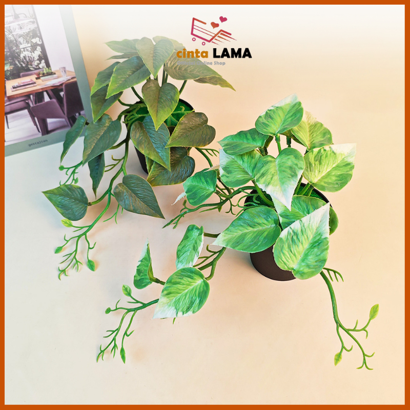 Jual Pot Bunga Hias Plastik Tanaman Daun Rambat Julur Artificial ...
