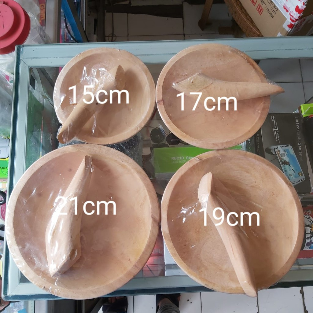 Jual Cobek Kayu / Coet kayu + Ulekan | Shopee Indonesia