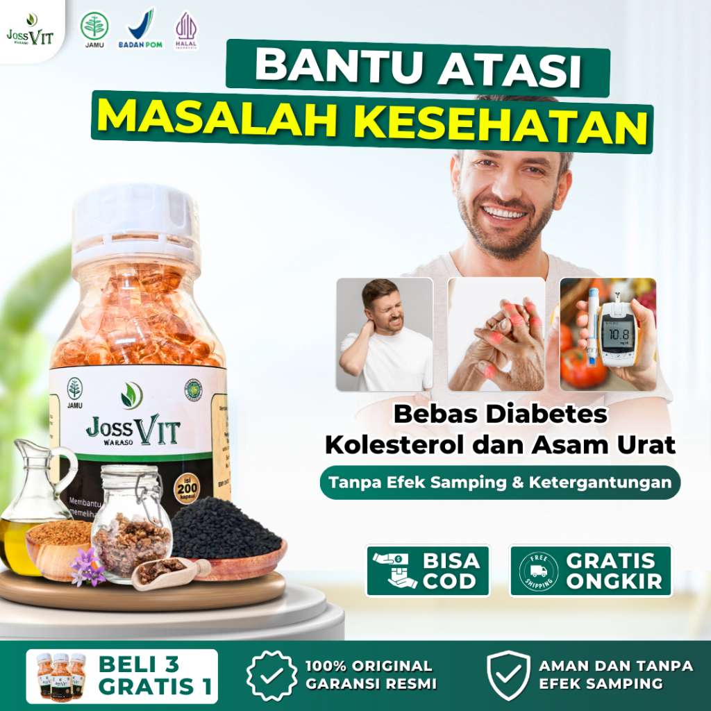 Jual Joss Vit Obat Diabetes Kolesterol Asam Urat & Impotensi Herbal ...
