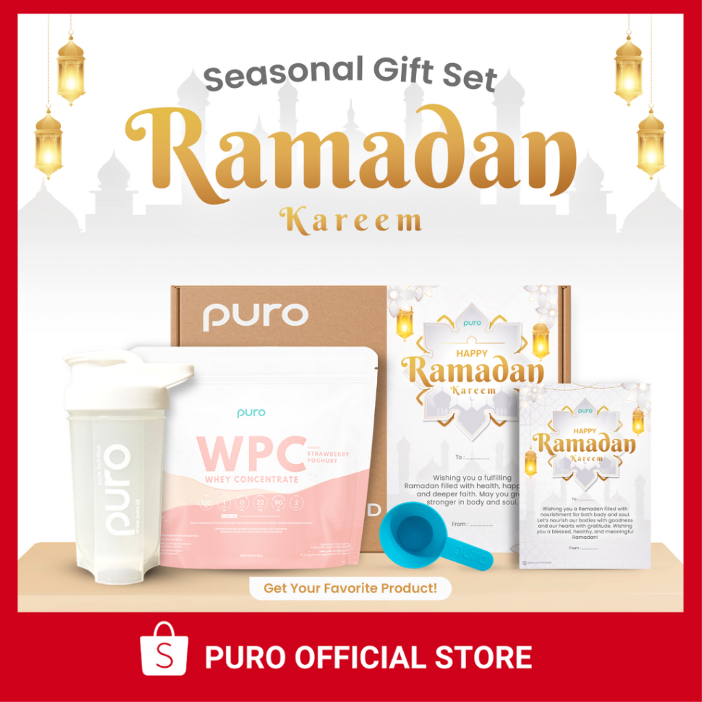 Jual PURO Seasonal Gift Set Whey Protein Hampers Sehat | Shopee Indonesia