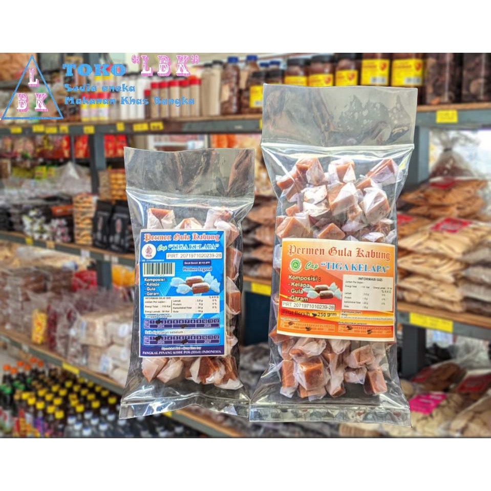 Jual Permen Gula Kabung / Aren 100% Asli Cap Tiga Kelapa khas Bangka ...