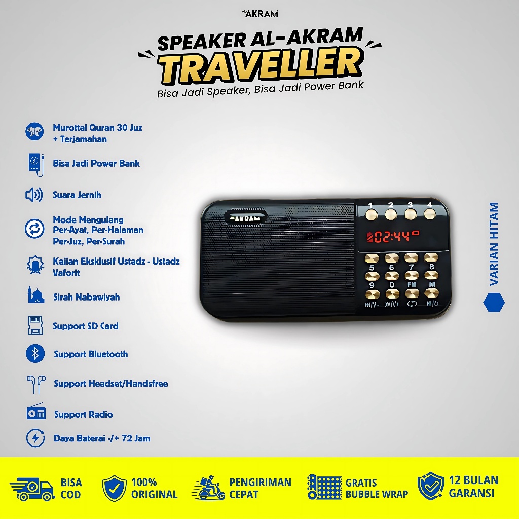 Jual Speaker Murotal Murottal AlQuran Al-Quran Digital Hafiz 30 Juz Terlengkap Traveller Al ...