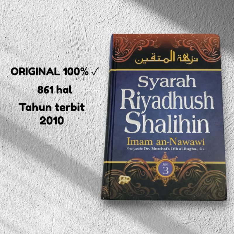 Jual (ORIGINAL) BUKU FILSAFAT & AGAMA ISLAM / SYARAH RIYADHUSH SHALIHIN / IMAM AN-NAWAWI ...