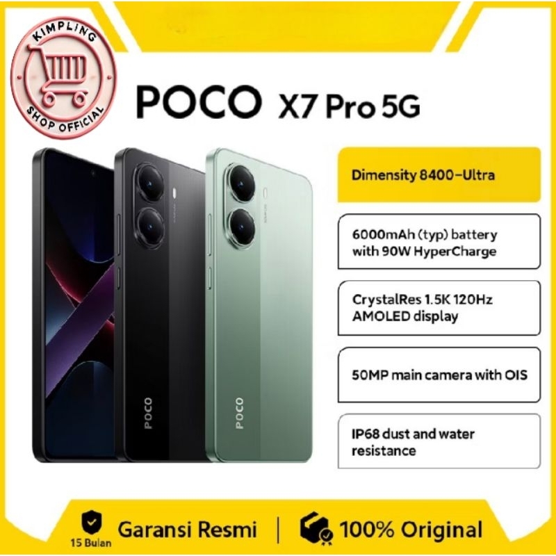 Jual Poco X7 Pro 5G BARU GARANSI 15 BULAN | Shopee Indonesia