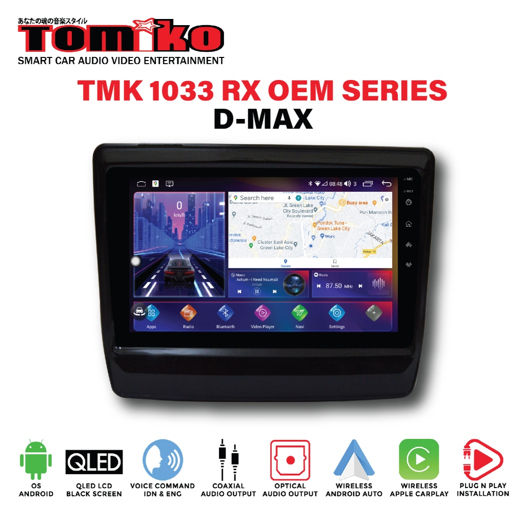 Jual Tomiko Head Unit Android TMK 1033 RX OEM Series for DMAX | Shopee Indonesia
