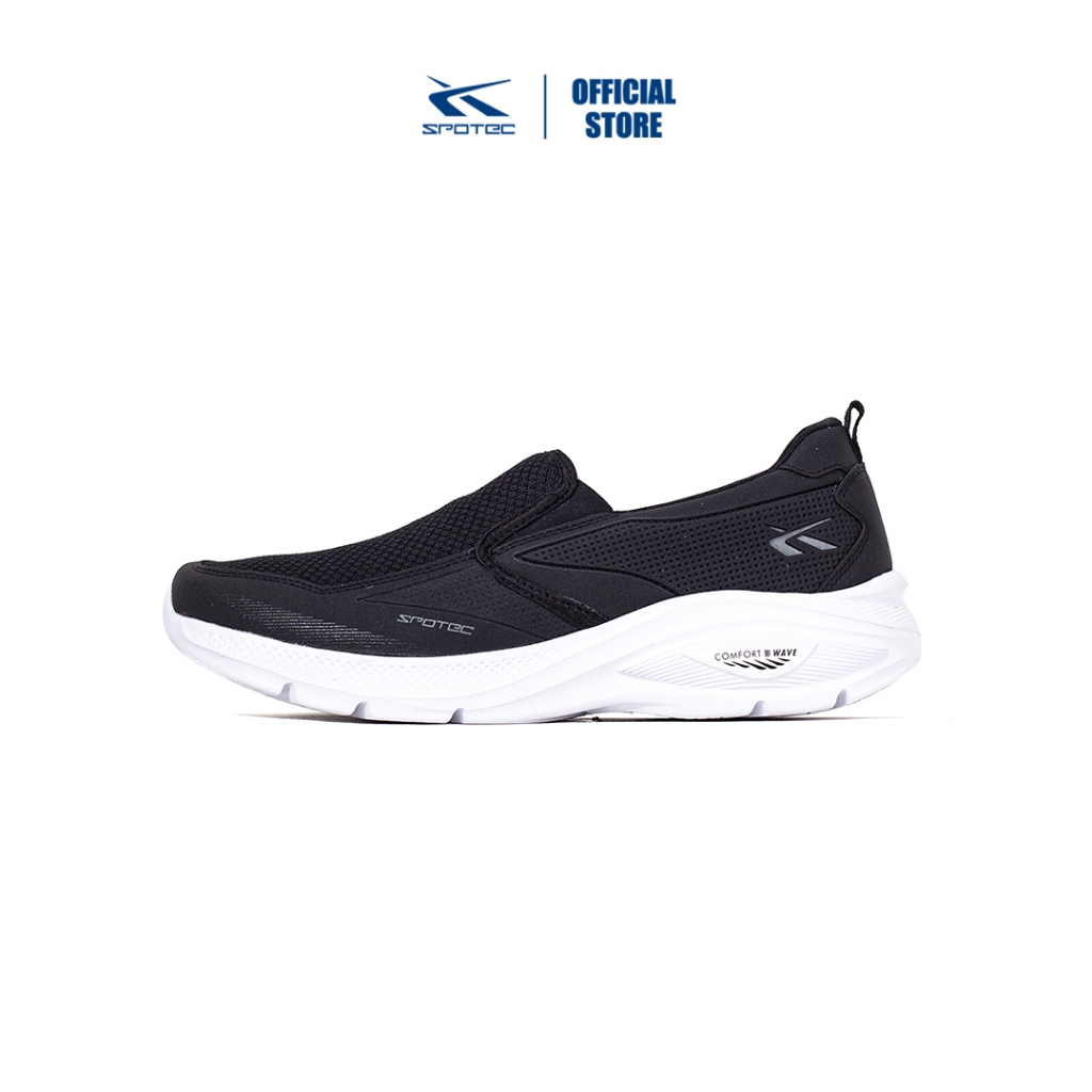 Jual Spotec Walking Onyx Sepatu Slip On Pria Wanita - Hitam Putih ...
