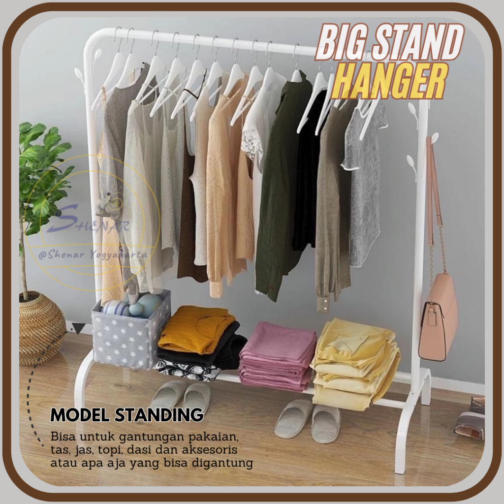 Jual Gantungan Baju Besi Big Stand Hanger Rak Gawang Pakaian Gantungan ...