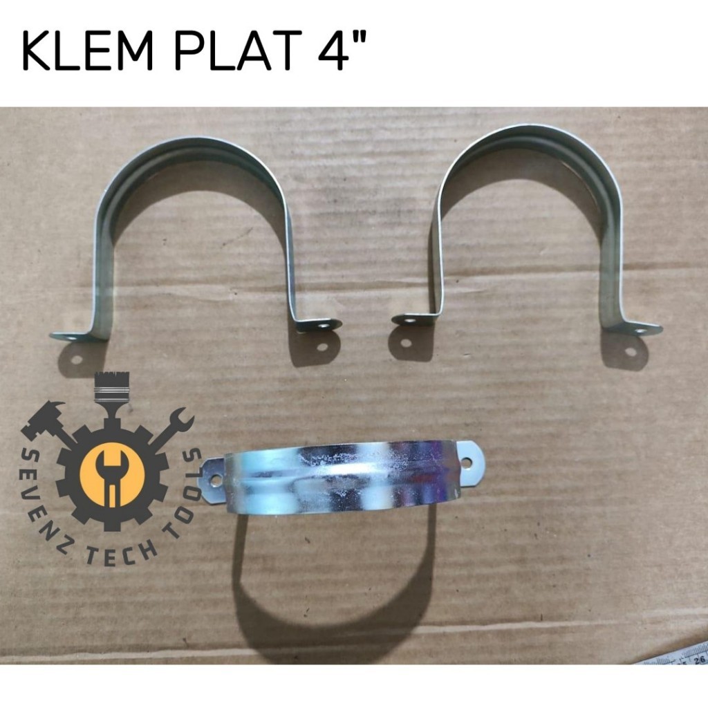 Jual KLEM PIPA PLAT BESI/KLEM BESI BENTUK OMEGA 4" TEBAL | Shopee Indonesia