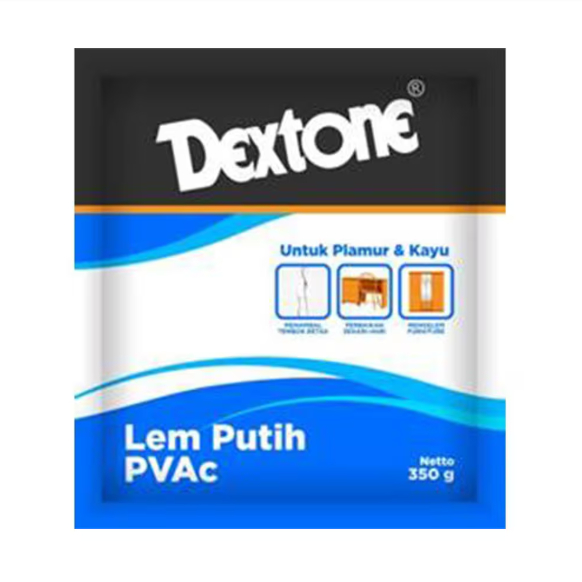 Jual Dextone 350 gram Lem Putih PVAC Plamur Fox Kayu PVAC Adhesives ...