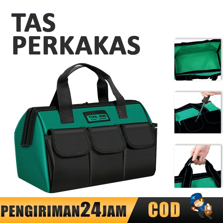 Jual IDEELAB Toolbag 13 inch Kain Oxford Tebal Tas Alat Perkakas Kuat ...