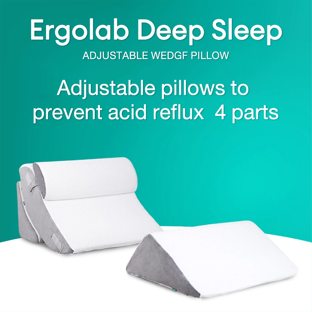 Jual [Free delivery] Ergolab Deep Sleep Adjustable Wedgf Pillow for watching series or an anti ...