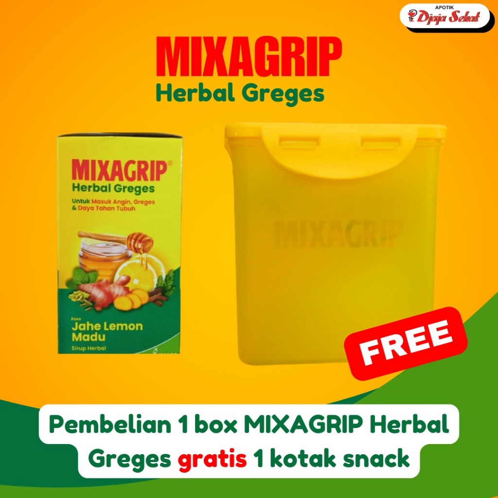 Jual MIXAGRIP HERBAL GREGES BOX ISI 6 SACHET @ 15 ML | Shopee Indonesia