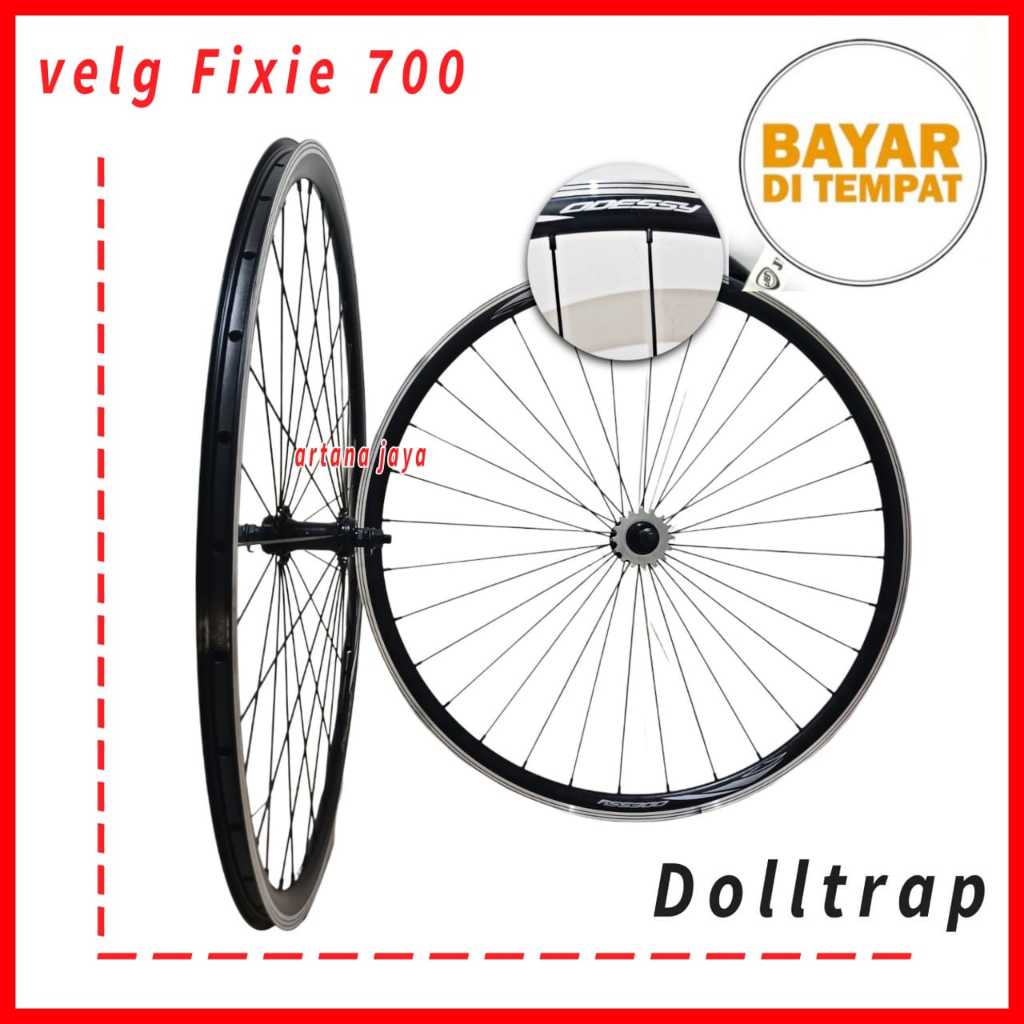 Jual Wheel Set Rim Velg Fiksi Fixie 700C Pacific 36 Hole Wheel Set ...