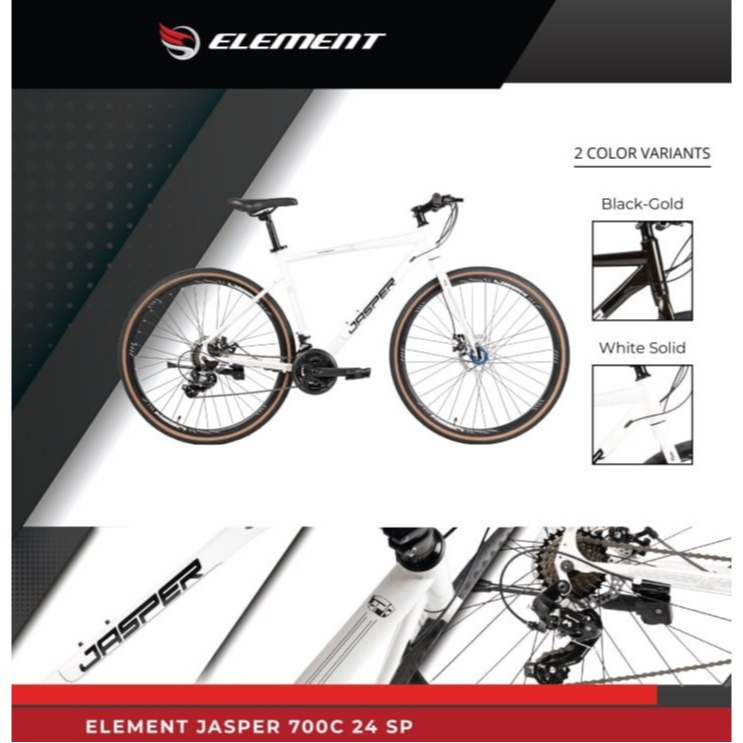 Jual [NEW] Element Sepeda Hybrid 24 speed Jasper 700cc | Shopee Indonesia