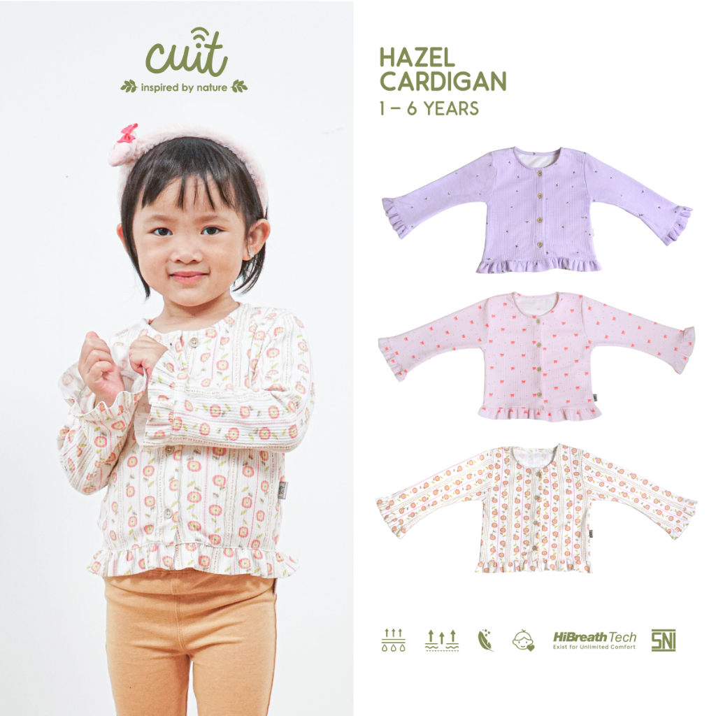 Jual CUIT Hazel Cardigan Rib Motif Kardigan Bayi Anak Perempuan 1 - 6 ...