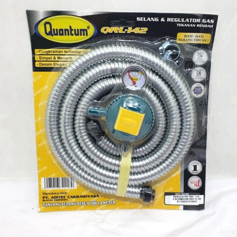 Jual Selang Regulator Quantum QRL-142 / Selang Kompor / Regulator ...
