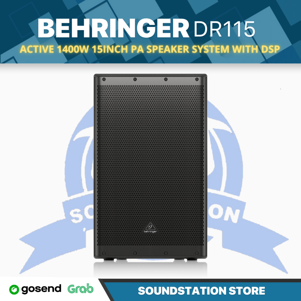 Jual Behringer DR115 Active 1400w 15inch Speaker With DSP - Spiker ...