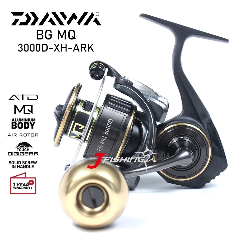 Jual Reel DAIWA BG MQ 21 | 3000 s/d 18000 ARK | Spinning | Power Handle | Kolam Laut Sungai ...