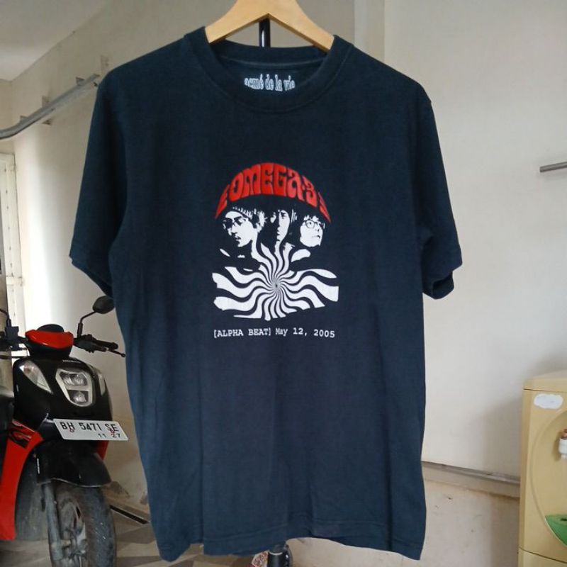 Jual Kaos katun ADLV second Original builtup warna navy pekat kerah ...