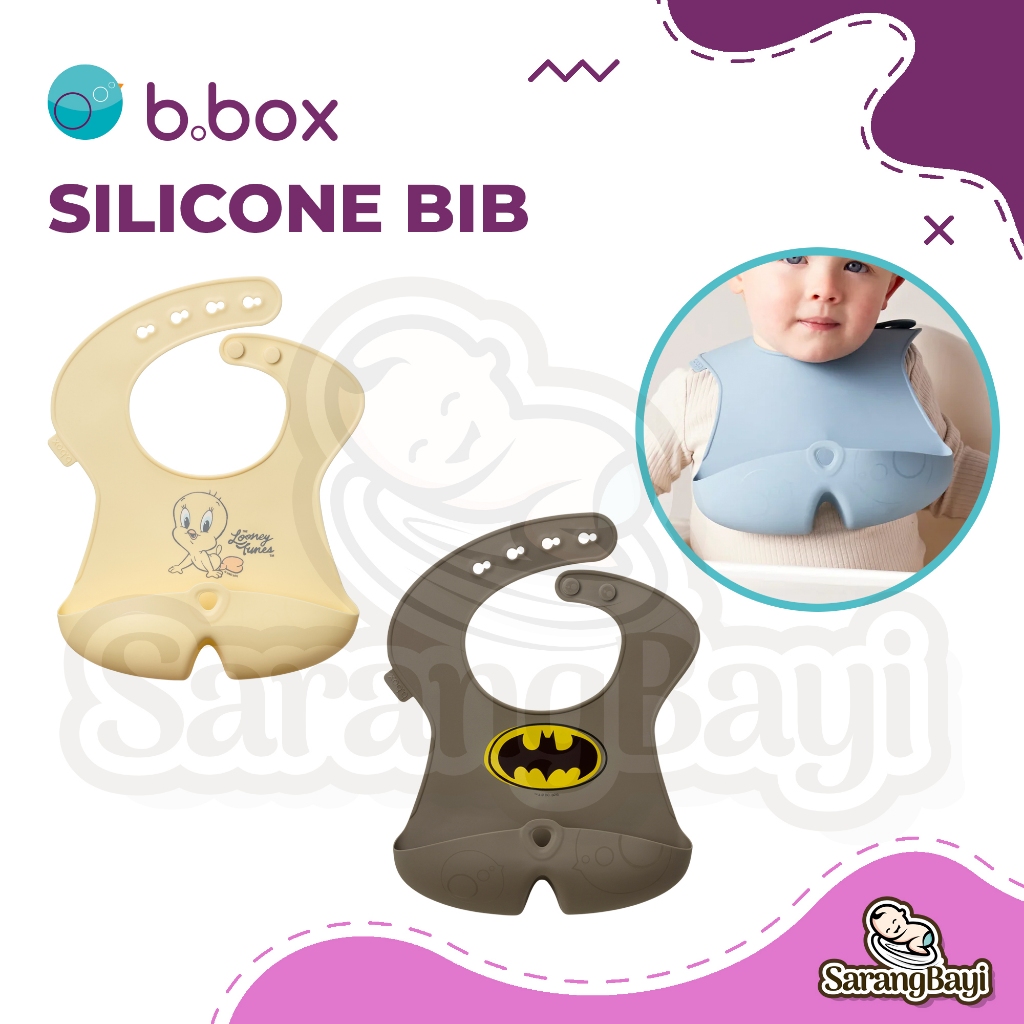 Jual Bbox Silicone Bib / Celemek Makan Bayi | Warner Bros Batman Harry ...