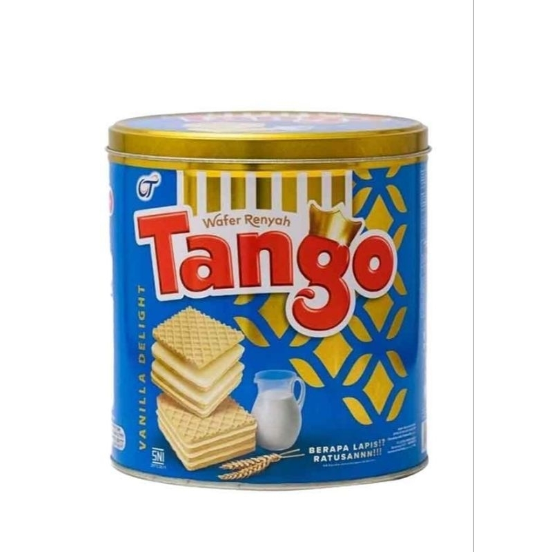 Jual Tango Wafer Renyah Vanila Kaleng 240g | Shopee Indonesia