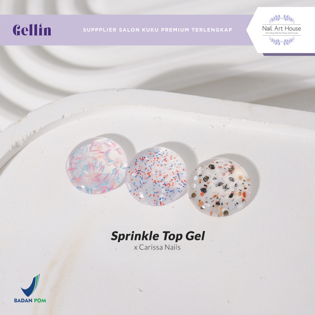 Jual GELLIN SPRINKLE TOP GEL (1 - 3) | Shopee Indonesia