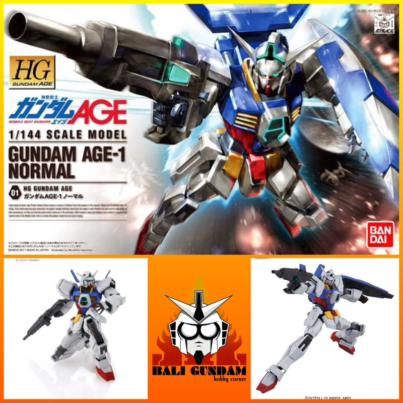 Jual HG 1/144 AGE-1 GUNDAM AGE 1 NORMAL Bali Gundam Hobby Corner Bandai Original | Shopee Indonesia