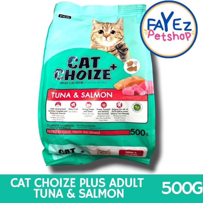 Jual Cat choize plus adult tuna salmon 500g freshpack (makan kering ...