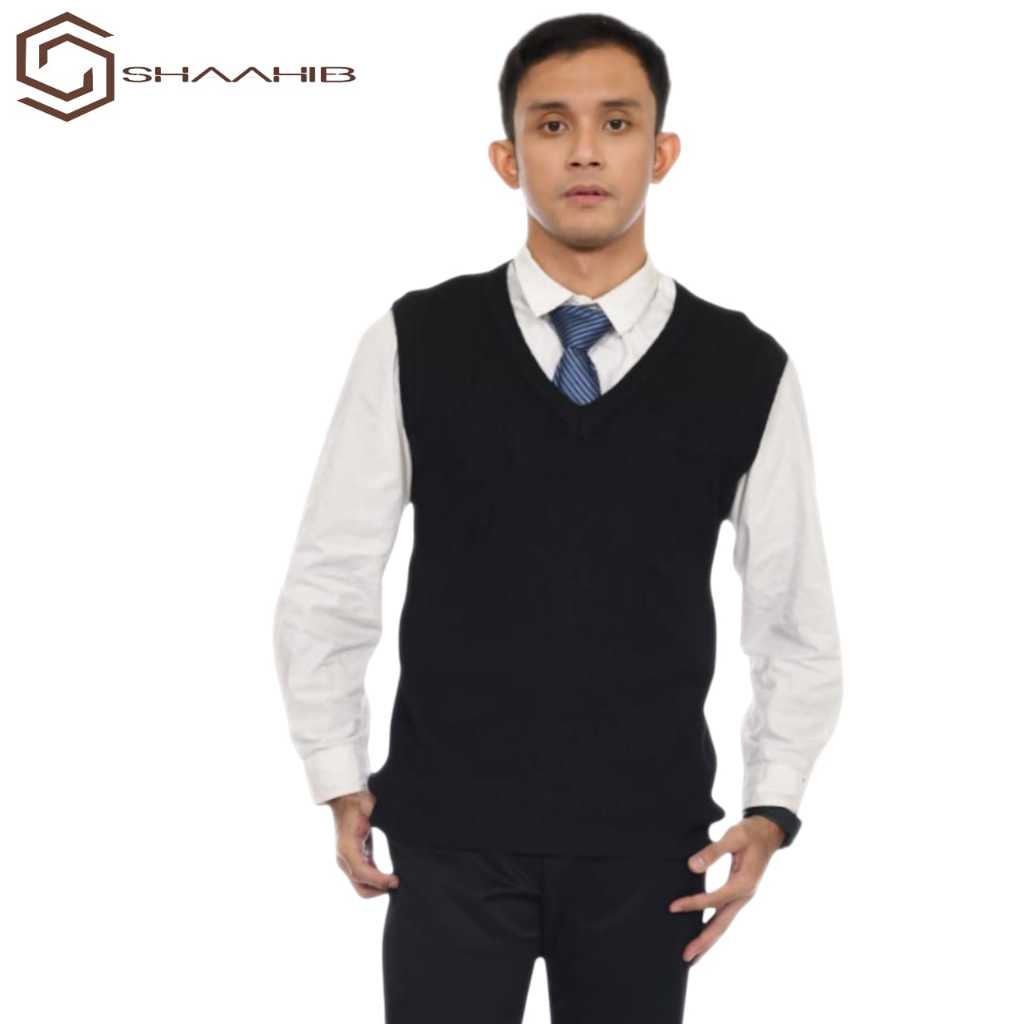 Jual Rompi Rajut Polos Vest Knit Dewasa Pola Rajutan Kasar Buat Sekolah ...