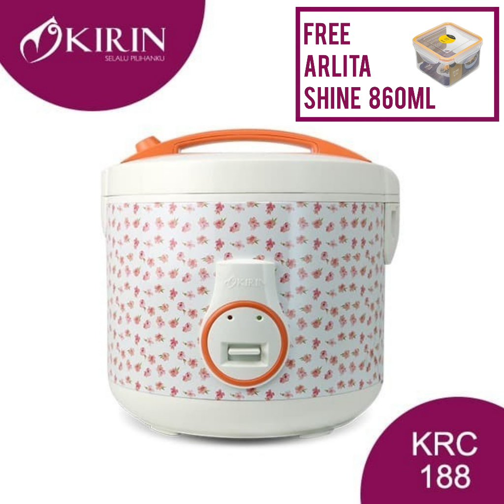 Jual Rice Cooker Jumbo Kirin KRC 188 3 Liter Magic Com Besar 3 L KRC188 ...
