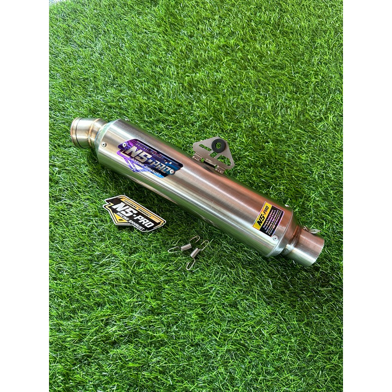 Jual Knalpot NS-pro bulat jenong 30cm emblem Titanium gen2 bas ulem ...
