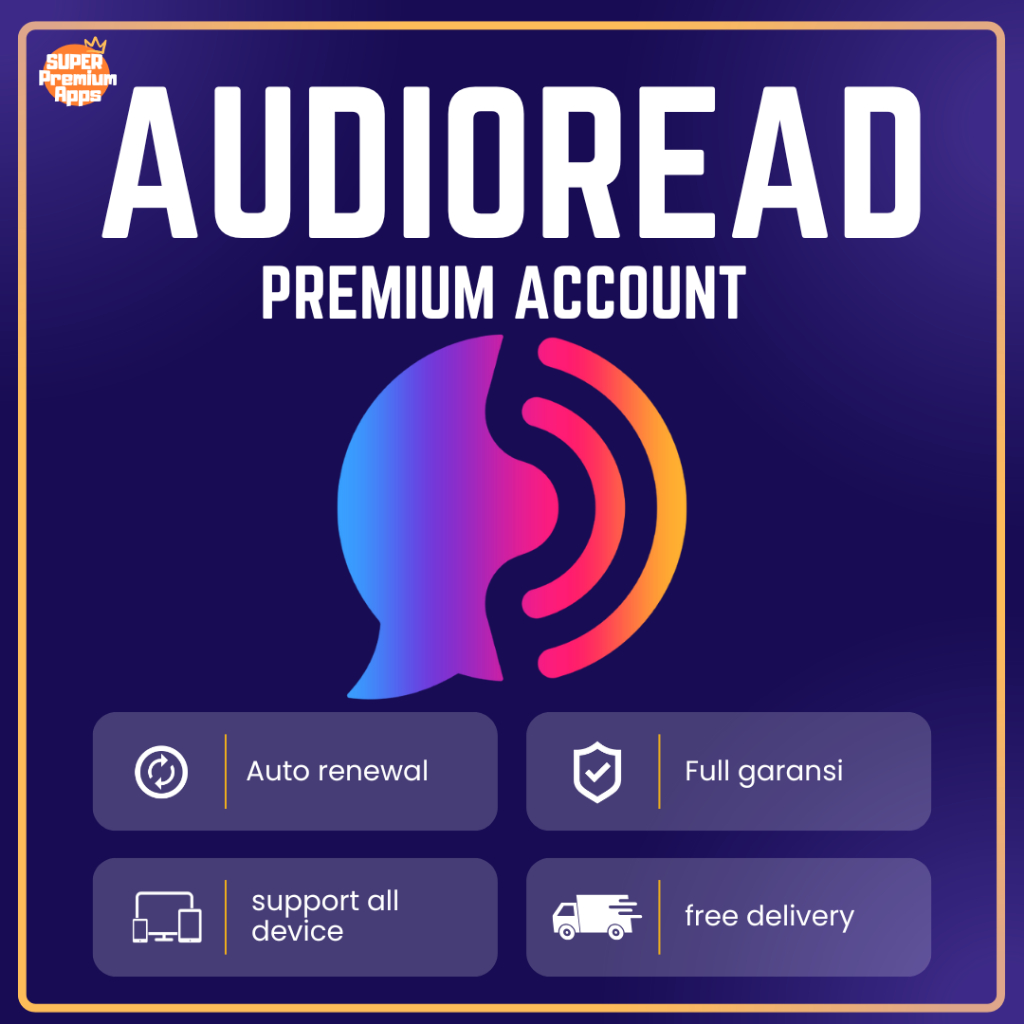 Jual [1 Tahun] AudioRead Premium | Konversi Teks ke Audio | Full Garansi | Shopee Indonesia