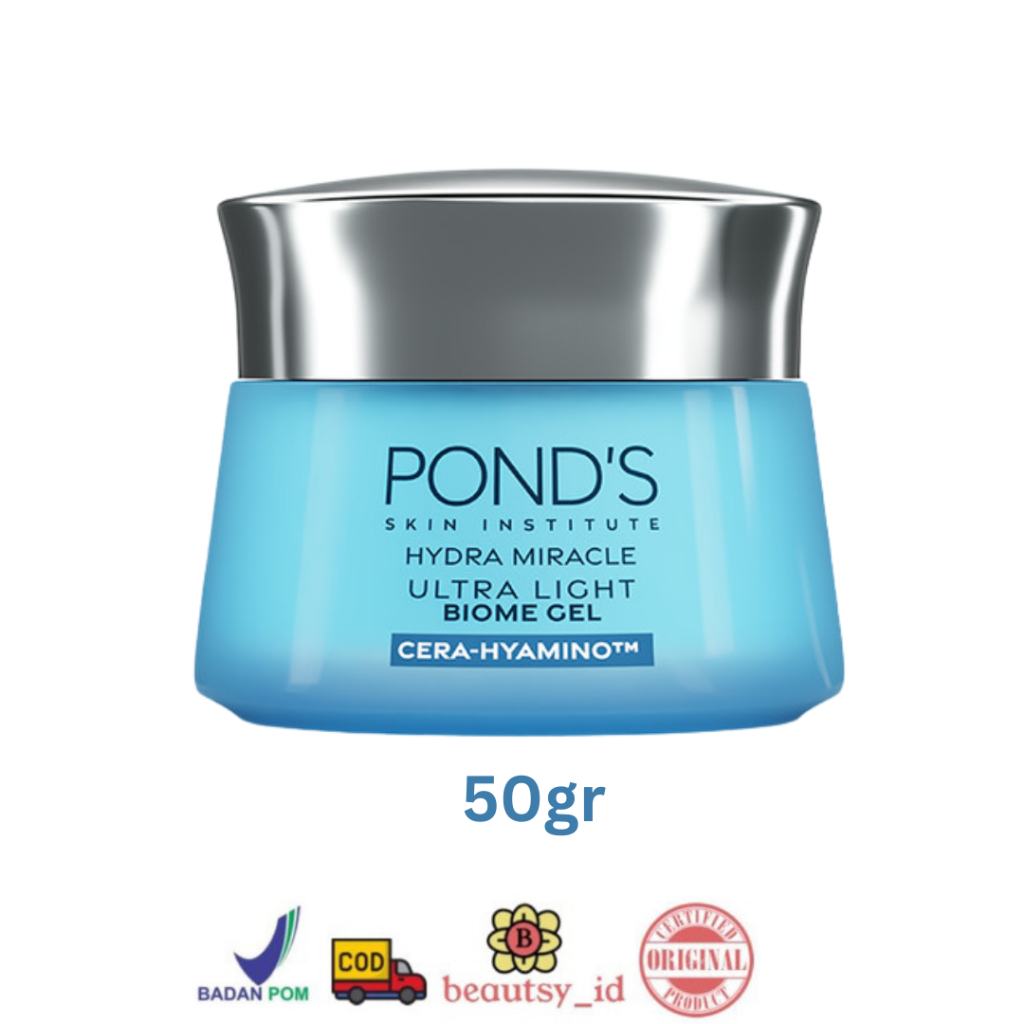 Jual Ponds Hydra Miracle Ultra Light Biome Gel 50ml Hydrating ...