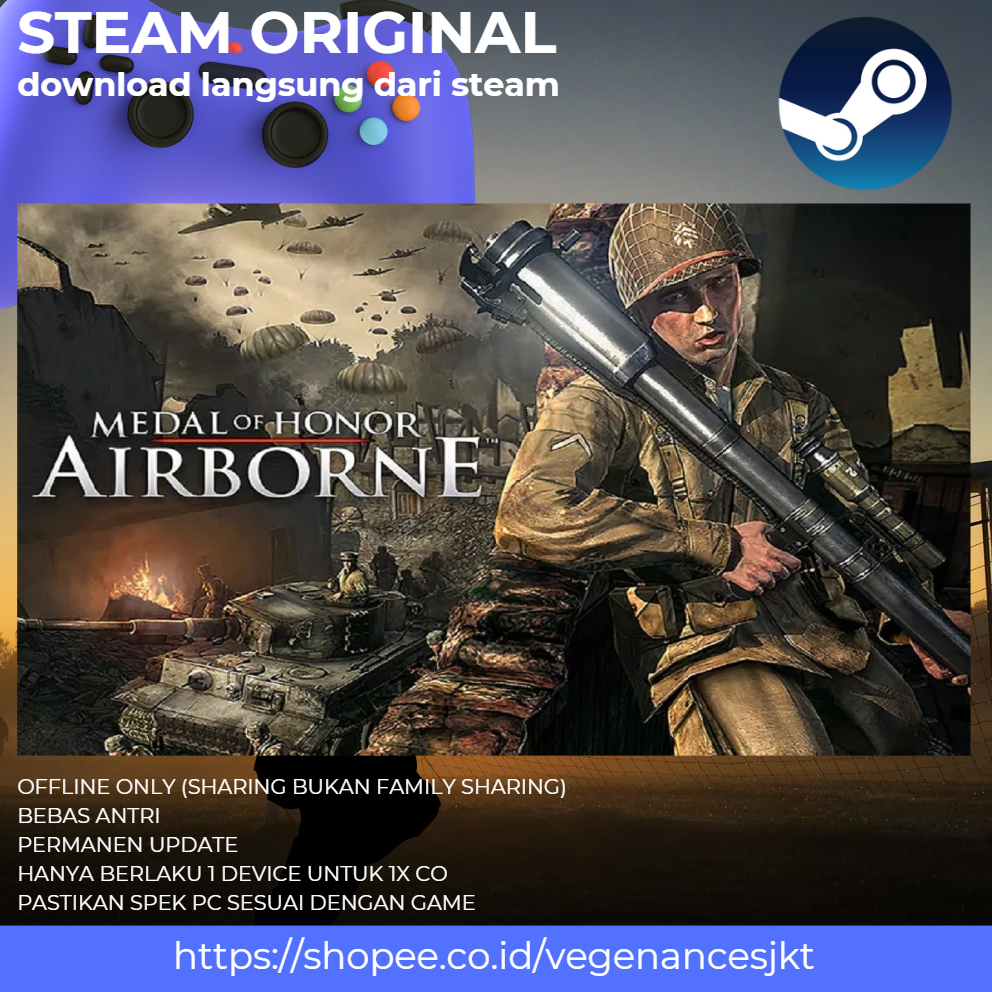 Jual Medal of Honor Airborne PC Game Sharing Original + Latest Update ...