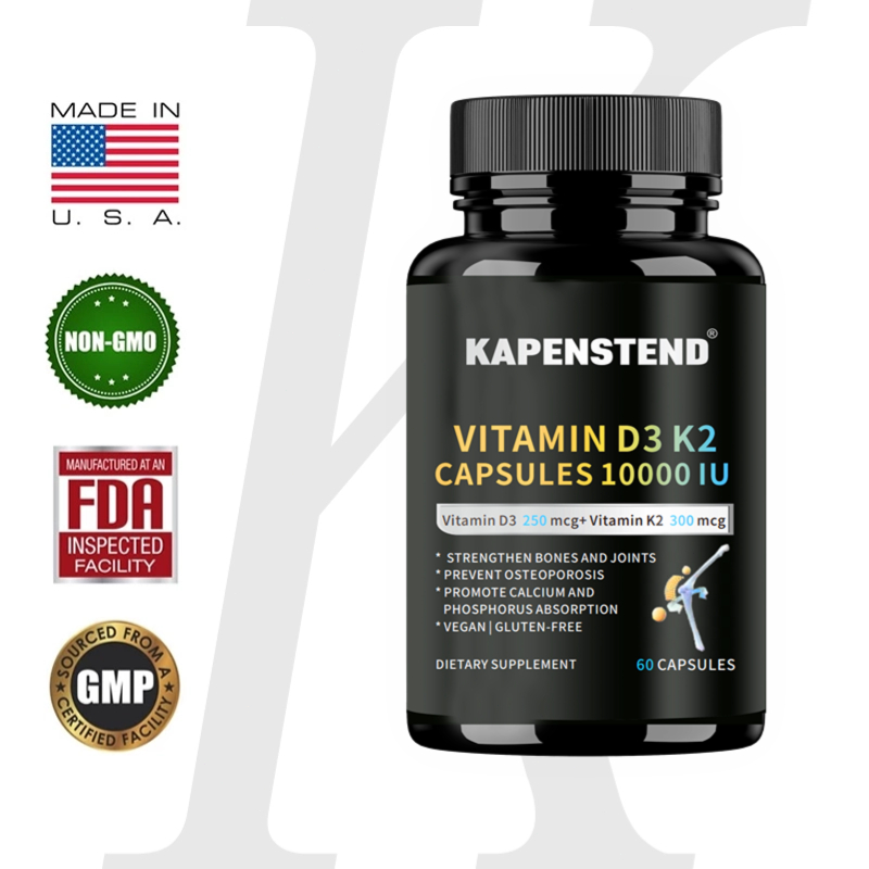 Jual Kapsul Vitamin D3 K2 KAPENSTEND 10000 IU dengan 60 Tablet Vitamin ...