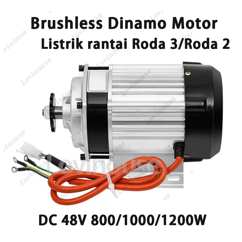 Jual Dinamo Motor Listrik DC 48V 800/1000/1200W Listrik Roda Tiga Roda ...