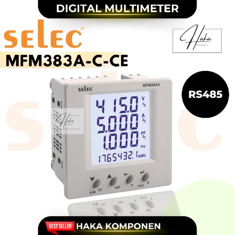 Jual MFM383A-C SELEC Digital multimeter LCD 96x96 RS485 | Shopee Indonesia