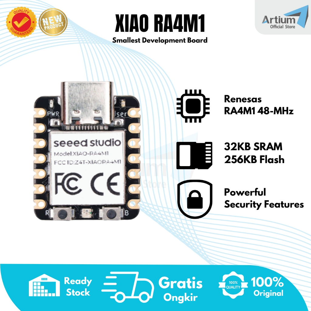 Jual Seeed Studio XIAO RA4M1 | Smallest Dev Board Based on 32-bit Renesas RA4M1, Arduino IDE ...
