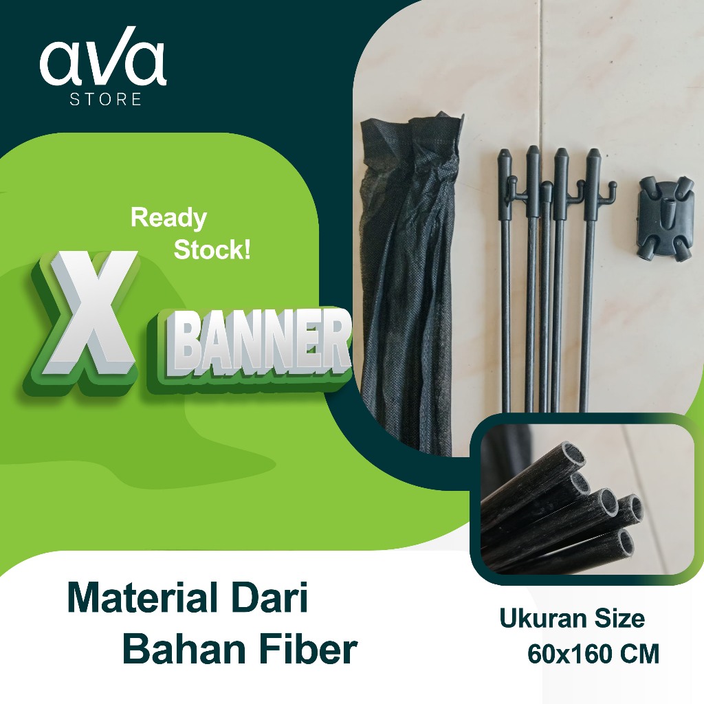 Jual KAKI X BANNER FIBER UK 60X160CM | Shopee Indonesia