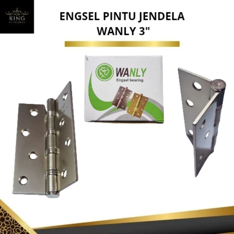 Jual ENGSEL PINTU JENDELA BEARING TEBAL WANLY 3" | Shopee Indonesia