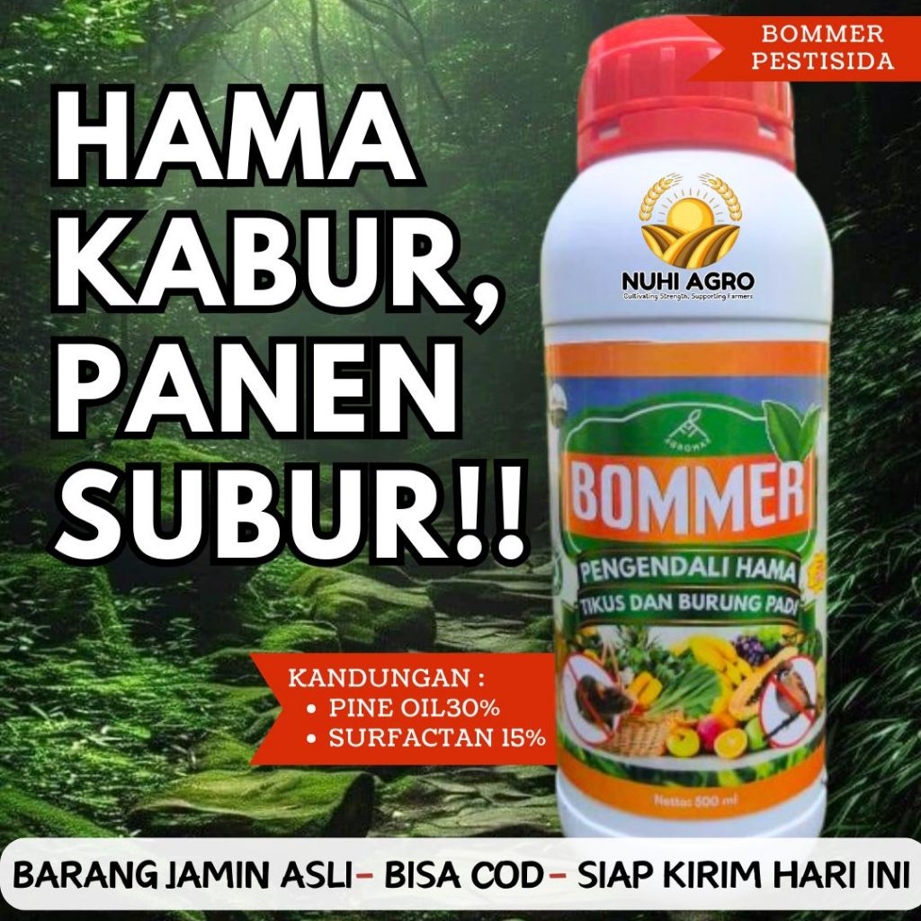 Jual BOMMER PENGENDALI HAMA TIKUS DAN BURUNG PADI RODENTISIDA | Shopee ...