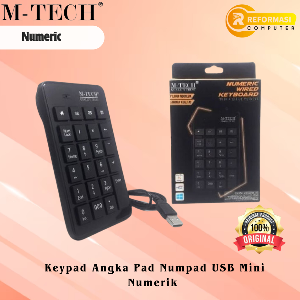 Jual M-TECH KEYBOARD NUMERIC KEYBOARD USB NUMERIC KEYBOARD NUMERIC ...
