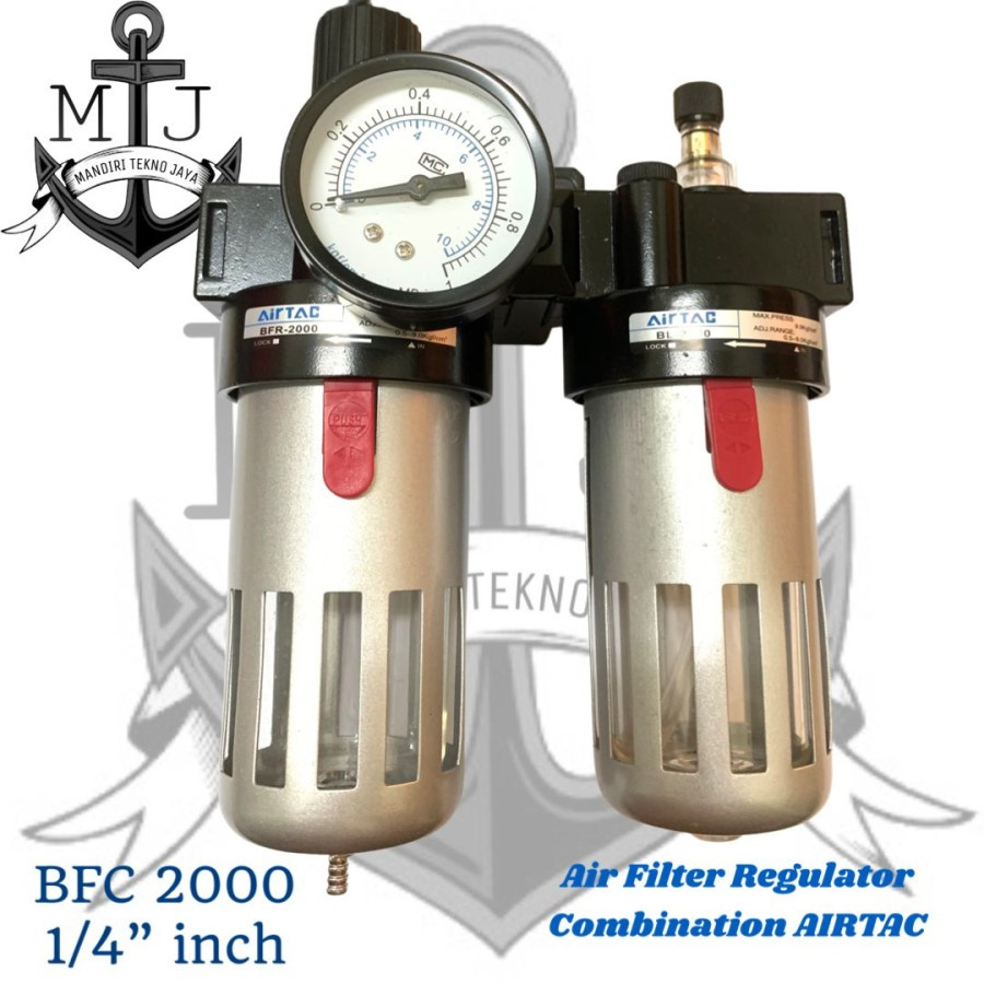 Jual Air filter regulator combination 1/4"BFC2000 AIRTAC | Shopee Indonesia