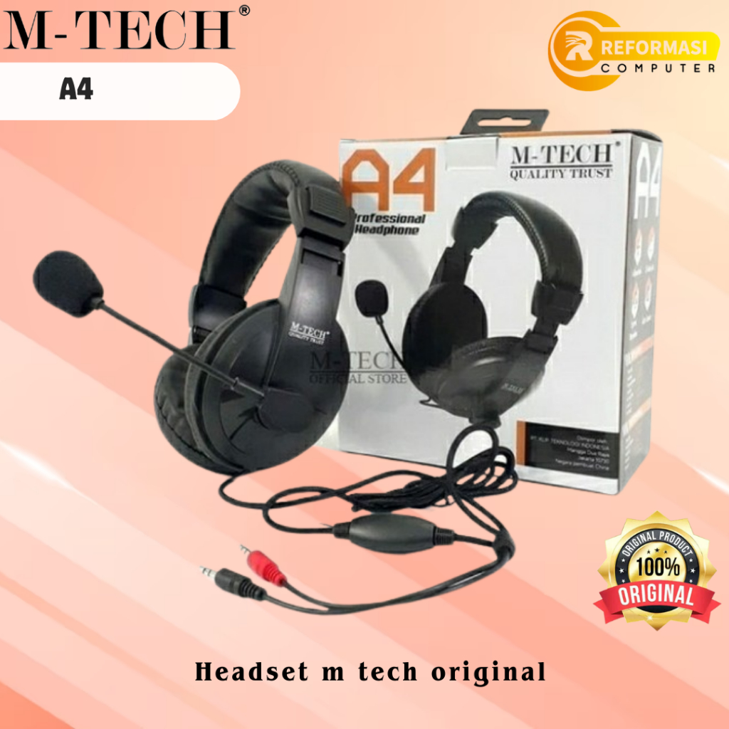 Jual M-TECH Headset m tech original A4 | Shopee Indonesia
