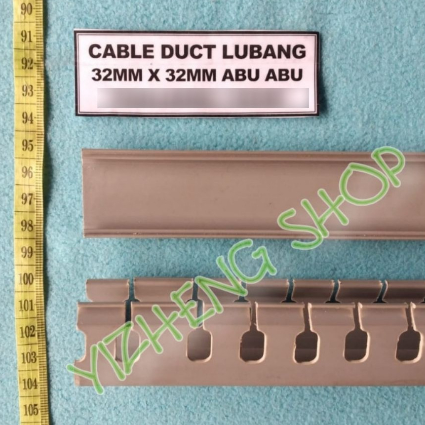 Jual KABEL DUCT/CABLE DUCT LUBANG 32mm X 32mm ABU-ABU | Shopee Indonesia