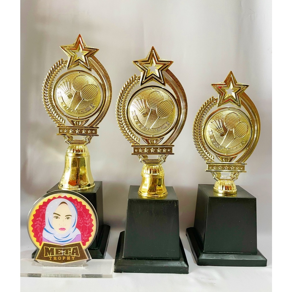 Jual PIALA FIGUR BADMINTON JUARA 123 HARGA SATUAN | Shopee Indonesia