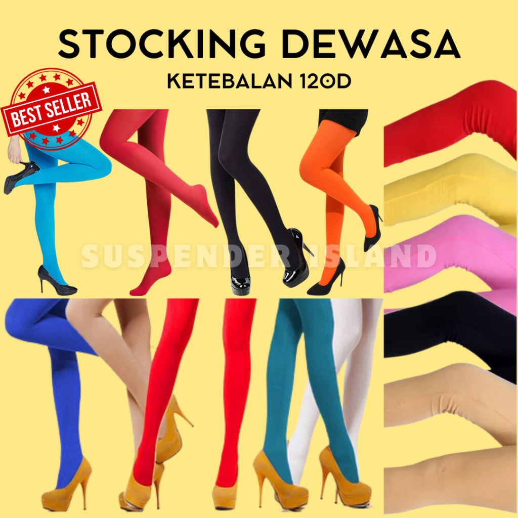 Jual SI - Stocking Import Pantyhose Apple Banyak Warna | Shopee Indonesia