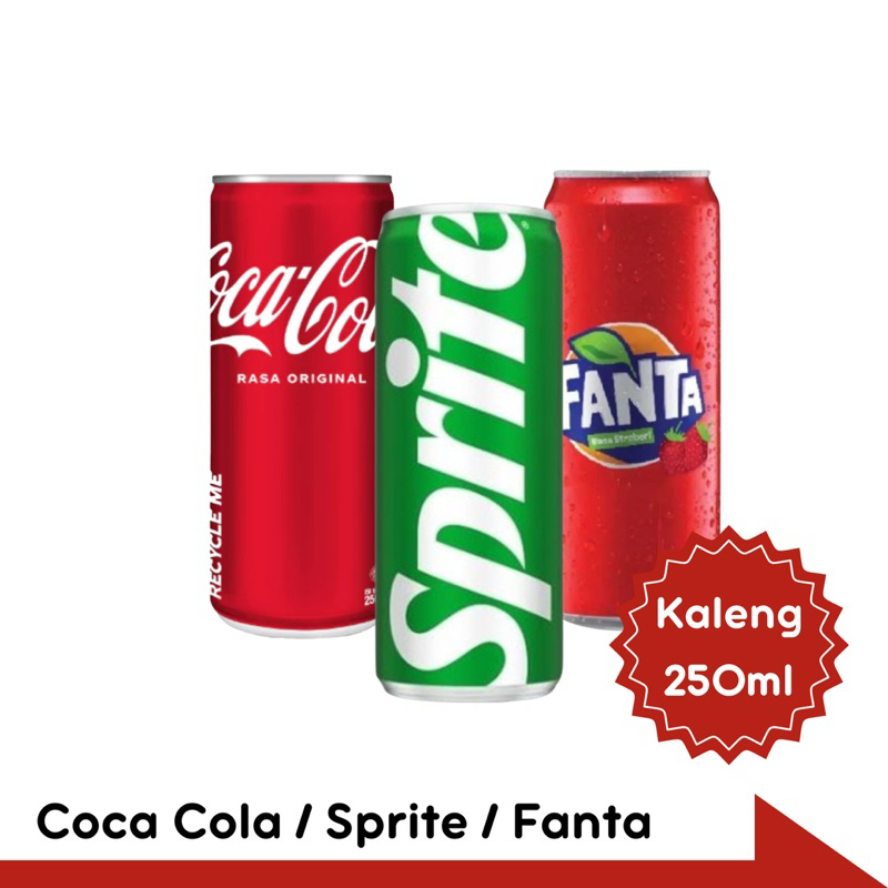 Jual Coca Cola / Sprite / Fanta Kaleng 250ml | Shopee Indonesia